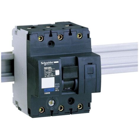 Schneider 18856 Modular circuit breaker multi 9 ng125l 3 poles 80 a curve d