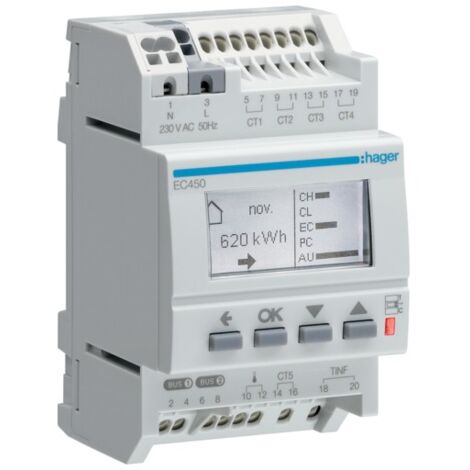Hager EC450 MODULAR MULTI-…NERGIES RT2012 DISPLAY