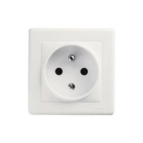 Arnould 63231 Profile series≤ 2P+E 10/16A eclipse socket White