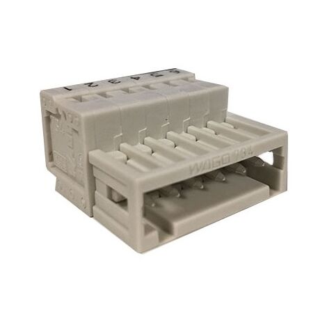 Wago 734-306/000-044 3.5mm 6 Way Pluggable Terminal Block 28AWG to ...