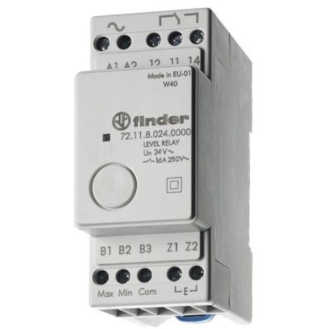 Finder 72.11.9.024.0000 Level control relay 24VDC 16A