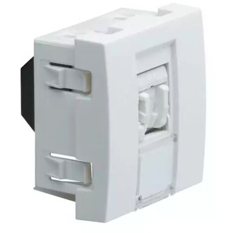 Hager WS214 Prise Systo RJ45 catégorie 5e FTP 2 modules White