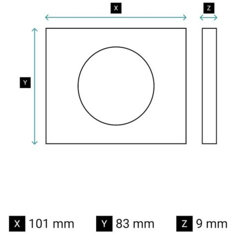 Legrand CP2101 Céliane 1-gang finishing plate - Satin Nickel