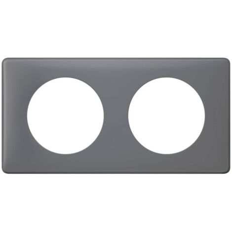 Legrand 066732 Céliane Powdered 2-gang plate - Schiste finish