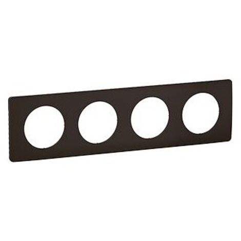 Legrand CP0104 Céliane 4-gang finishing plate - Matte Black