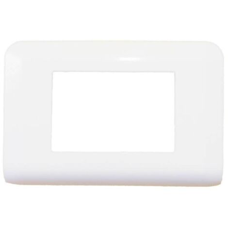 Legrand 078803L Mosaic Horizontal plate, 3 modules, white