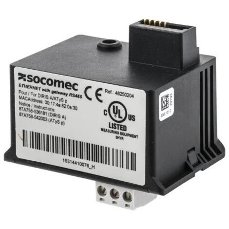 Socomec 48250204 Expansion module for Socomec DIRIS A40, DIRIS A41 ...