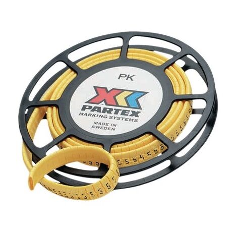 Partex PK-20004SV40.F - 500 x PK 2/4 cable markers - letter "F" - diam ...