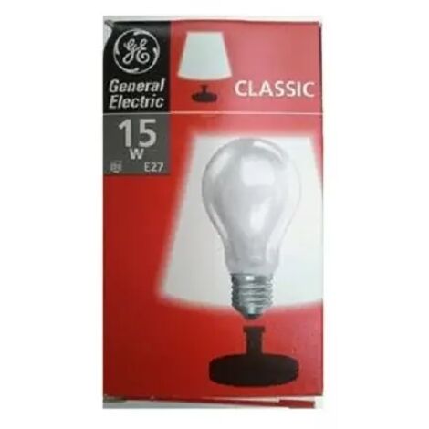 General Electric 91178 bulb E27 15W Classic 230V 90lm - Frosted
