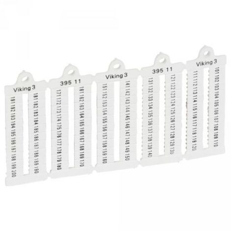 Legrand 039511 - Viking 3 junction block marker plate - lect horiz ...