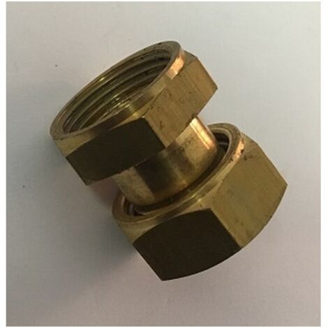 Wolf 2013021 - Double brass connection - Valve to exchanger connection ...