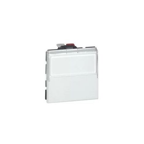 Legrand 077043 - Prog Mosaic reversing pushbutton - 2 mod - label holder - 6 A - white