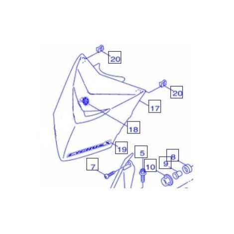 Yamaha 4P9-F8315-30 Emblem - Cygnus 125 10