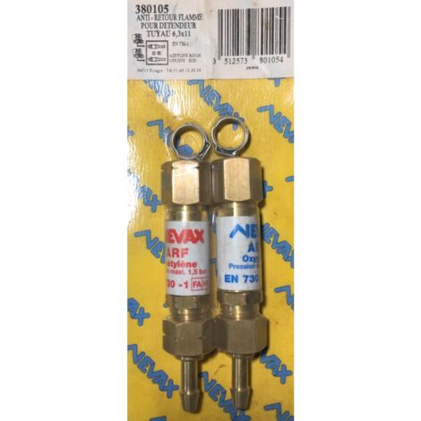 Nevax 380105 Anti-return flame for hose regulator - Ø6.3x11mm