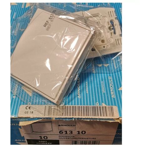 Arnould 61310 Push button 6A Opening/Closing complete white - 2001 LUMIERE