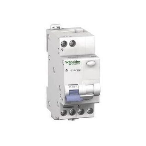 Schneider 20553 Differential Circuit Breaker 1P+N 16A 30mA curve C Type ...