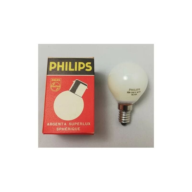 Philips E14 40W silberne Superlux-Kugelbirne