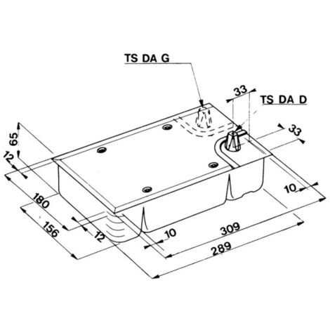 SEVAX WA757026 Bodenangel TSDA-G mit 90° Arretierung für Drucköffnung links