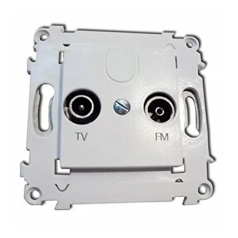 Schneider ALB82327 UKW-TV-Buchse 1 Eingang 2 Ausgänge Alvaïs