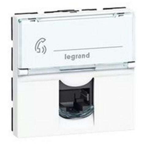 Legrand 076565 - RJ45-Buchse PROG MOSAIC - KAT. 6 - FTP - 2 MOD - WEISS ...
