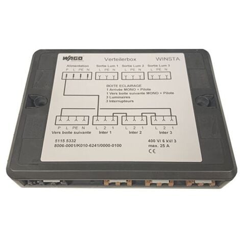 Wago 8006-001 Winsta Verteilerkasten 400V 25A