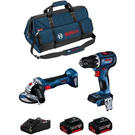 BOSCH Kit BK2019BAG (GSR 18V-90 C + GWS 18V-7 + 2 x 5,0 Ah + GAL18V-40 + HDBAG)