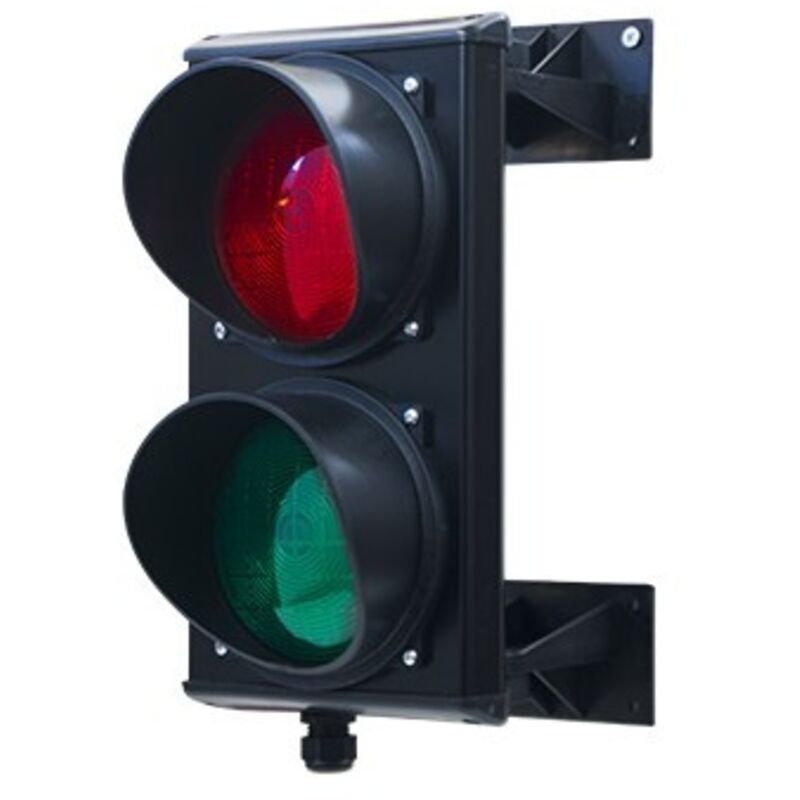 Feu de signalisation double VERT et ROUGE 70W en 230V