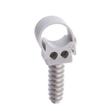 Fixation démontable de tubes électriques en nylon, diam 25, sachet de15 ...