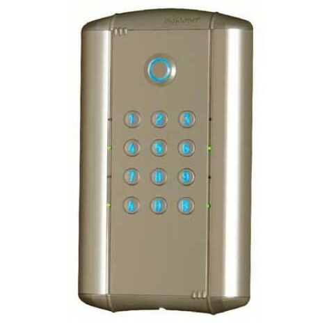 Digicode en aluminium rétro éclairé avec électronique intégrée 2 relais ...