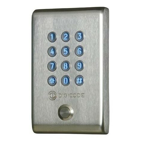 Digicode KCIEN en INOX rétro éclairé, 2 relais CDVI