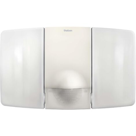 Theben theLeda P24 WH LED-Strahler mit Bewegungsmelder, Außenbereich, weiß