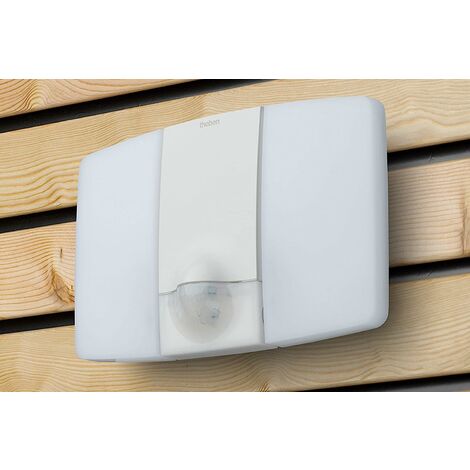 Theben theLeda P24 WH LED-Strahler mit Bewegungsmelder, Außenbereich, weiß