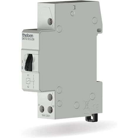 5x Theben 3120120 OKTO S12-230 Stromstoßschalter I Stromstoßrelais I ...