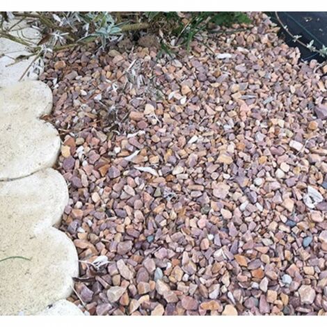 Jardinex – Gravier rose concassé 8/16 – Sac 25 kg – Pour allées ...