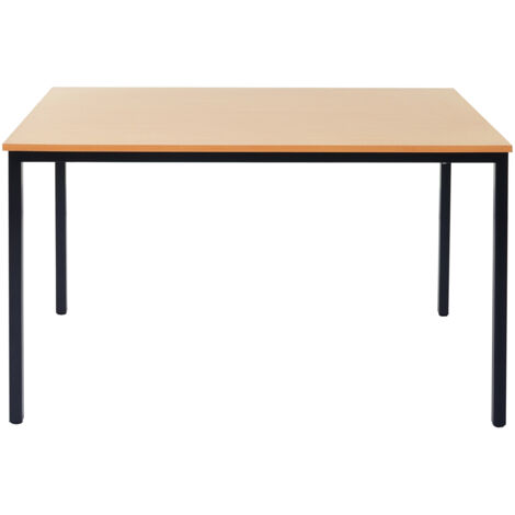 Bureau Braila, table de conférence / seminaire, 120x80cm, aspect hêtre