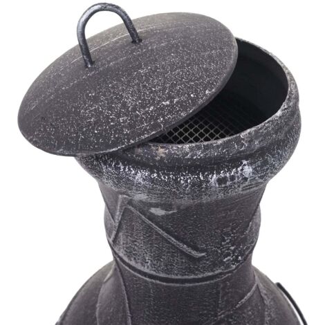 Cheminée de jardin HHG-352, poêle de terasse, foyer, alliage fonte ...