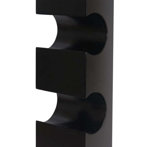 Étagère à vin Colmar support bouteille mural bois noir 99x13x9cm ...