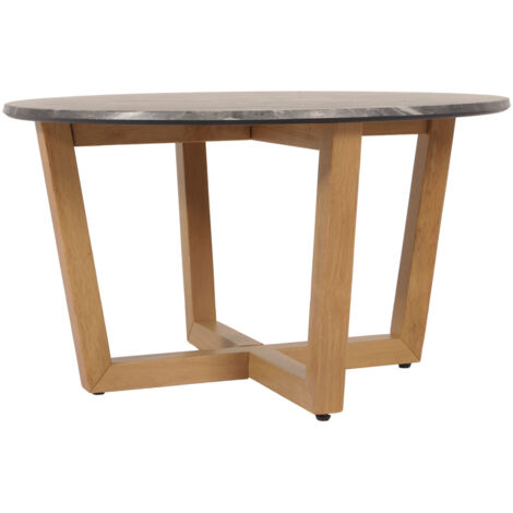 Table basse HHG-728, table d'appoint table de salon, bois massif HDF ...