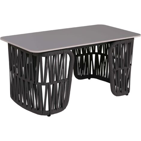 Table basse HHG-224, table de jardin, table de balcon, extérieur ...
