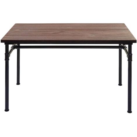 Table pour salle à manger HHG-486b, bar, gastronomie, bois d'orme ...