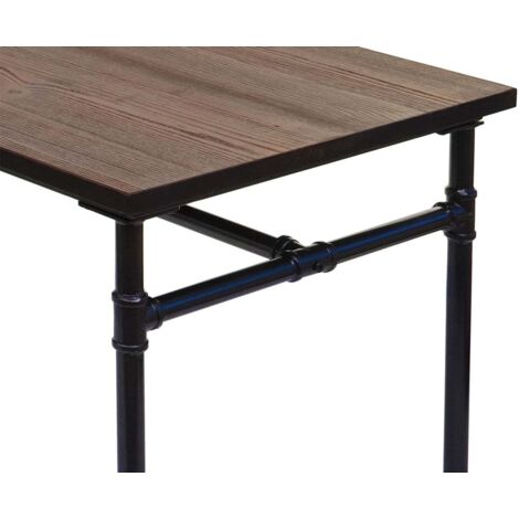 Table pour salle à manger HHG-486b, bar, gastronomie, bois d'orme ...