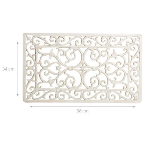 Gusseisen-Fußmatte für den Eingang, 58x34x1,5, rechteckig, für den ...