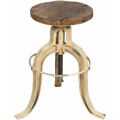 Hocker aus Gusseisen mit antikem Finish