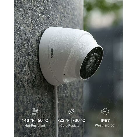 ANNKE C800 Turret 4K PoE 2 Caméras de Surveillance Vidéo Caméra IP 8MP ...