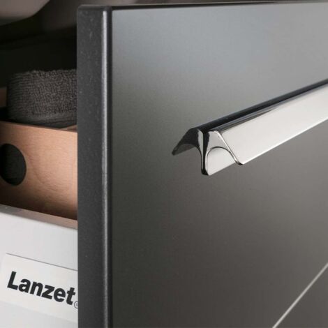 Lanzet K1 Badmöbel Set 2-teilig, 61cm breit, Anthrazit"-"90156145