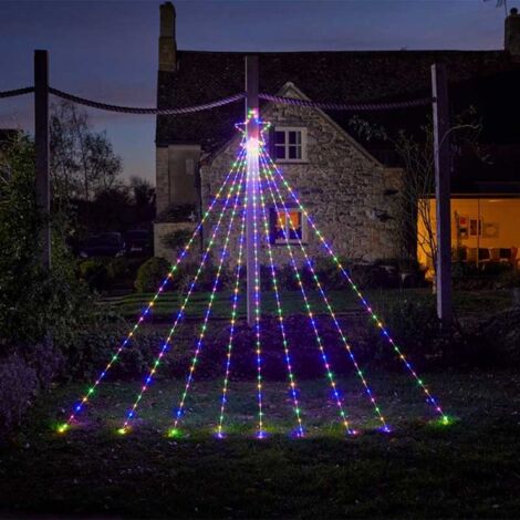 3m Shooting Christmas Star Light LED Decoration in Multi-Coloured