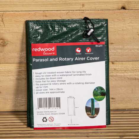 144cm x 29cm Garden Parasol and Rotary Airer Protective Cover