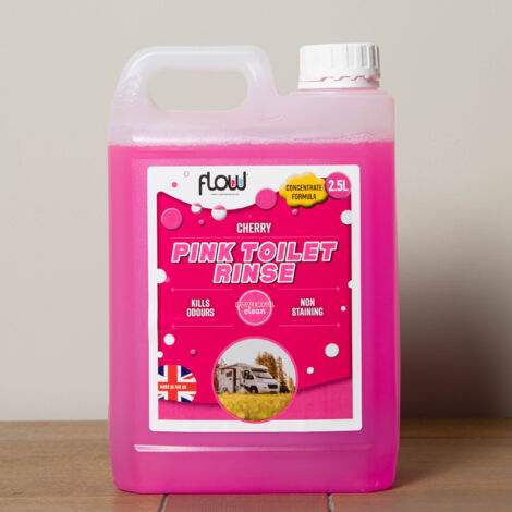 2.5 Litres Cherry Pink Toilet Flush Cleaning Rinse Concentrate Fluid
