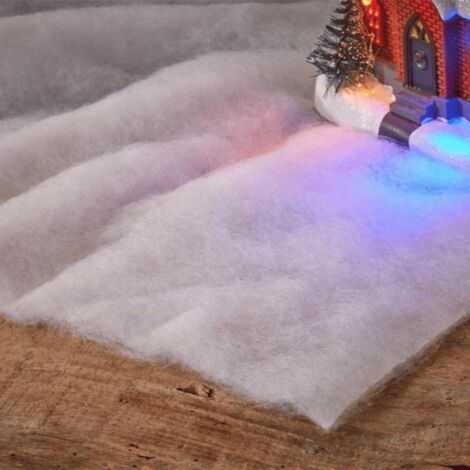3m Roll of White Christmas Faux Snow Effect Blanket Table Drape