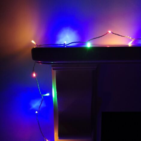 200 LED 16m Premier Christmas Outdoor 8 Function Lights Clear Wire in ...